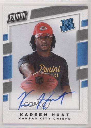 2017 Panini NFLPA Premiere Personal Edition Kareem Hunt Rookie Auto RC ...