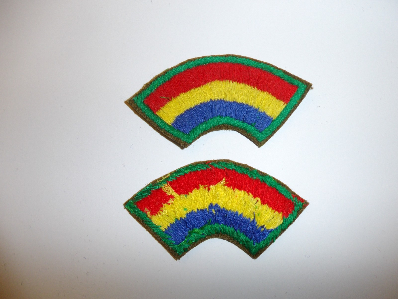e1255 WW1 US Army 42nd Infantry Division Rainbow Shoulder Patch IR30G ...