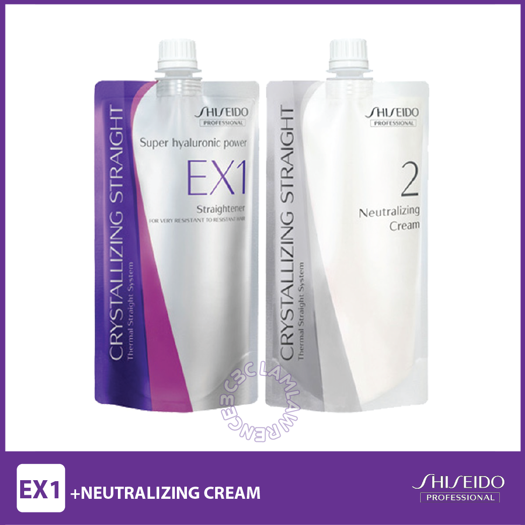 EX1+2 Shiseido Crystallizing Straight Hair Straightener & Neutralizer ...