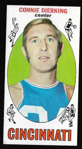 1969 Topps Basketball Connie Dierking #28 Cincinnati Royals Excellent ...