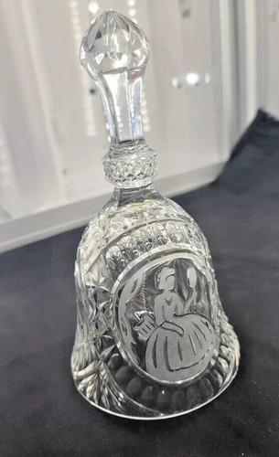Victorian Lady with Hand Mirror ~ Vintage Glass Crystal Hand Bell | eBay