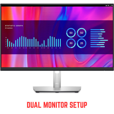 CHEAP DELL Dual Monitor Setup 2x23" (46") Widescreen FHD IPS 1920x1080 ...