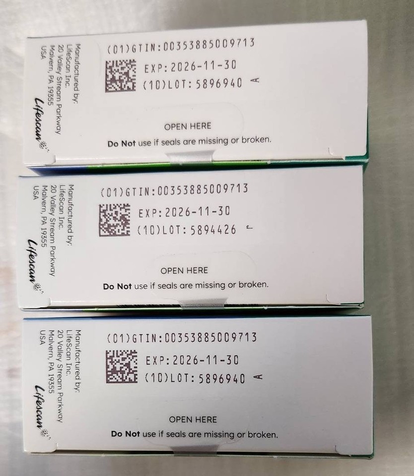 300 Count One Touch Ultra Blood Glucose Blue Test Strips Expires 11/30 ...