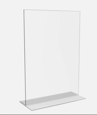 Acrylic Menu Holder Perspex Poster Leaflet Sign Display Stands A6 A5 A4 ...