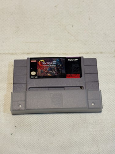 Contra 3 III: The Alien Wars SNES Super Nintendo Entertainment System ...