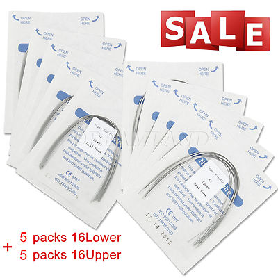 10Packs Ortho Dental Arch Wire Super Elastic Niti Round 16 U&L Oval ...