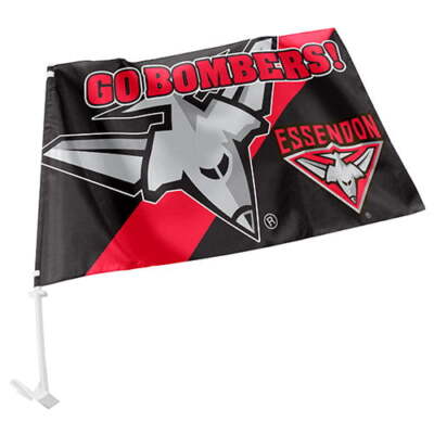 Essendon Bombers AFL CAR Flag includes Pole Christmas gifts | eBay ...