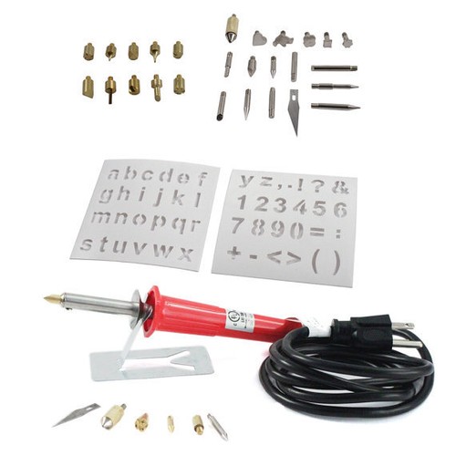 New 2 Combo 35pc Professional Quality Wood Burning Pen Soldering Tip ...