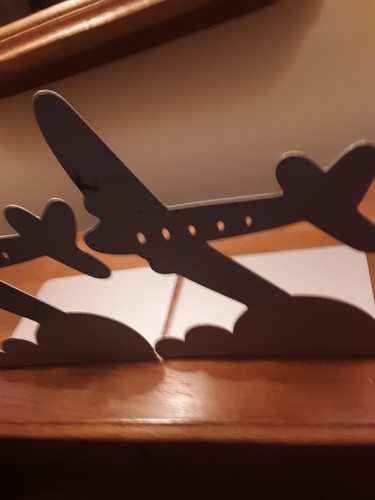 Vintage AIRPLANE BOOKENDS 1976 Randall Schwartz Moxie Brand | eBay