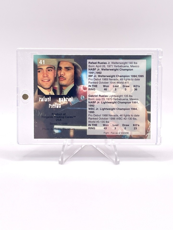 Ruelas Brothers 1996 Ringside Classic Boxing Card #41 (Gabriel & Rafael ...