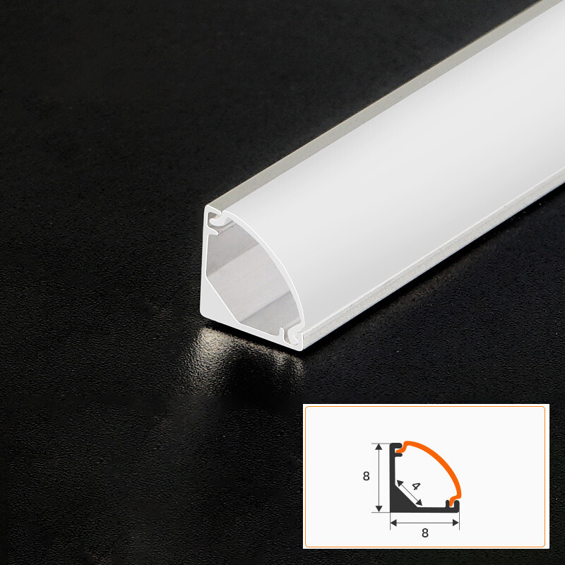 10Pcs 3.3ft Each LED Aluminum Profile Channel Holder with Cover for LED ...