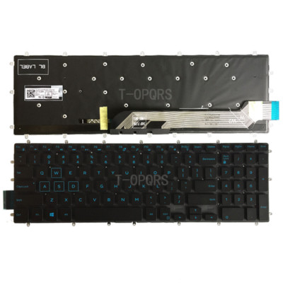 New Dell Inspiron 2 in 1 5570 5575 5770 5775 US Backlit Keyboard Blue ...