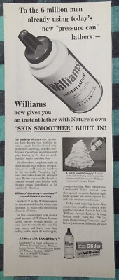 WILLIAMS SHAVING CREAM AD - FROM SATURDAY EVENING POST 1950's | eBay