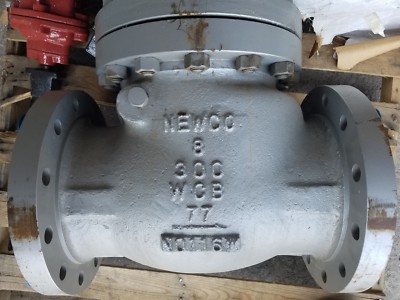 8" NEWCO N33FCB3 300# CS FLANGED CHECK VALVE | eBay