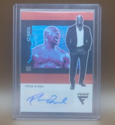 2022 Chronicles WWE RED Titus O'Neil Flux Auto Autograph #FX-TON | eBay