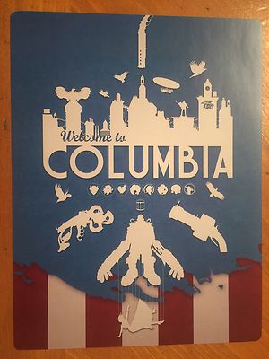Tin Sign Vintage Metal Bioshock Welcome To Columbia | eBay