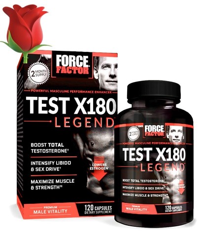 Force Factor Test X180 Legend - Testosterone Booster and Muscle Builder ...