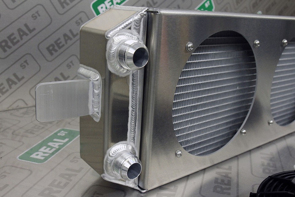 SpeedFactory Tucked Radiator K20 K24 K Series -16an Radiator Dual Fans ...