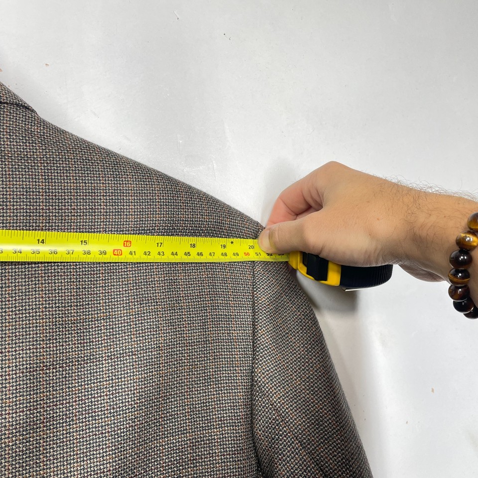 Vintage Dunn Co Jacket Blazer Mens 42R Brown Green Tweed Style Wool ...