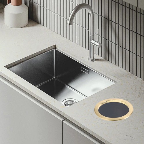 Stainless Steel Recessed Trash Bin Lid For Kitchen And Bathroom ...