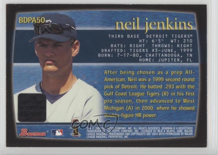 2000 Bowman Draft Auto Neil Jenkins #BDPA50 Rookie Auto RC | eBay UK