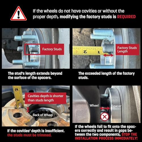 25mm Wheel Adapters 5x108 to 5x114.3 (Hub to Wheel) Hubcentric - Center ...