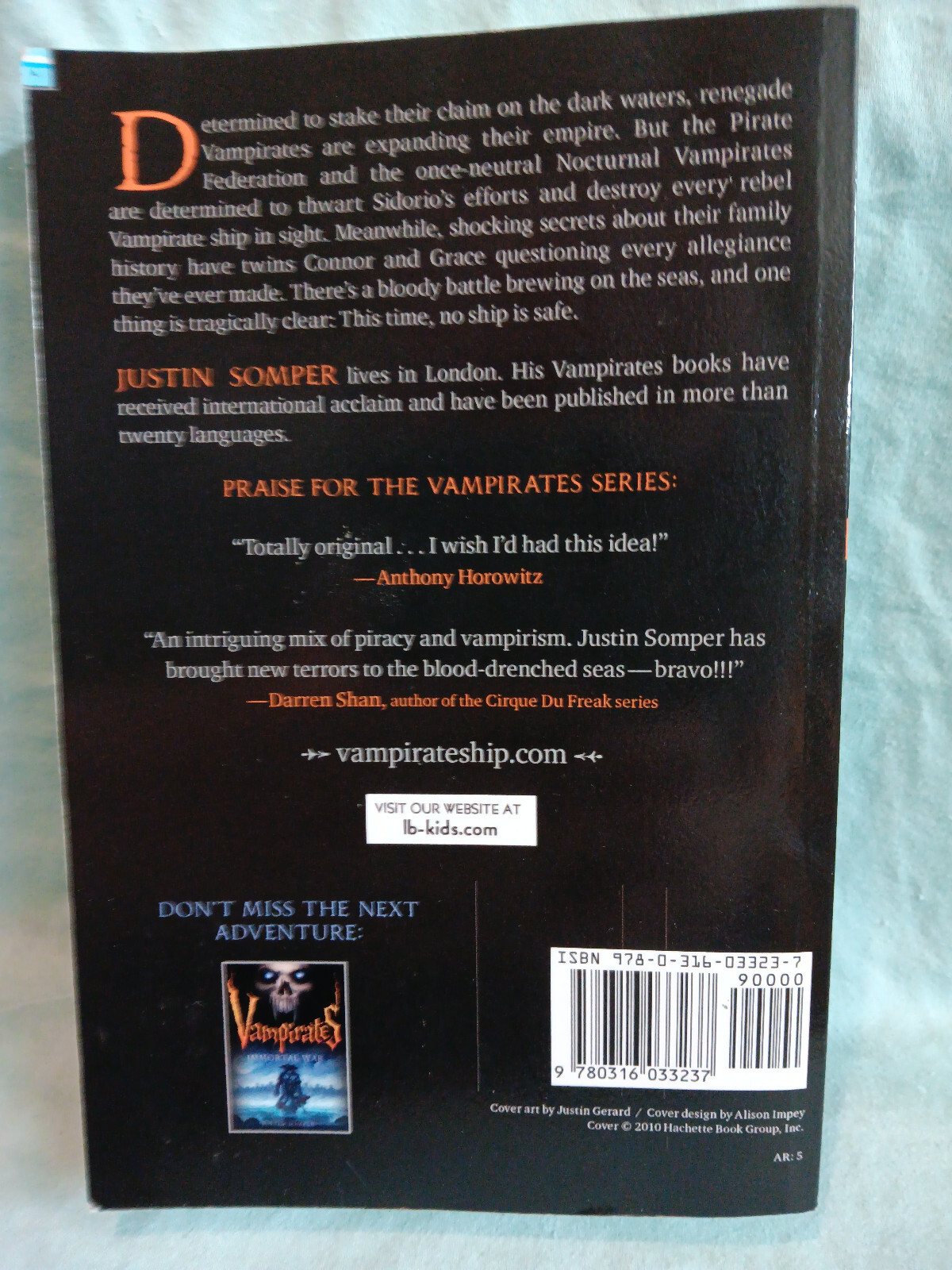 Vampirates Ser.: Vampirates: Empire of Night by Justin Somper (2010 ...