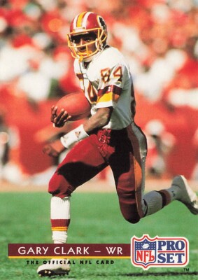 1992 Pro Set #75 Gary Clark Washington Redskins | eBay