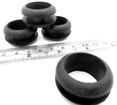 1" Hole Fit Rubber Grommet - Wiring Bushing - For 1/4" Thick Panel, Has ...