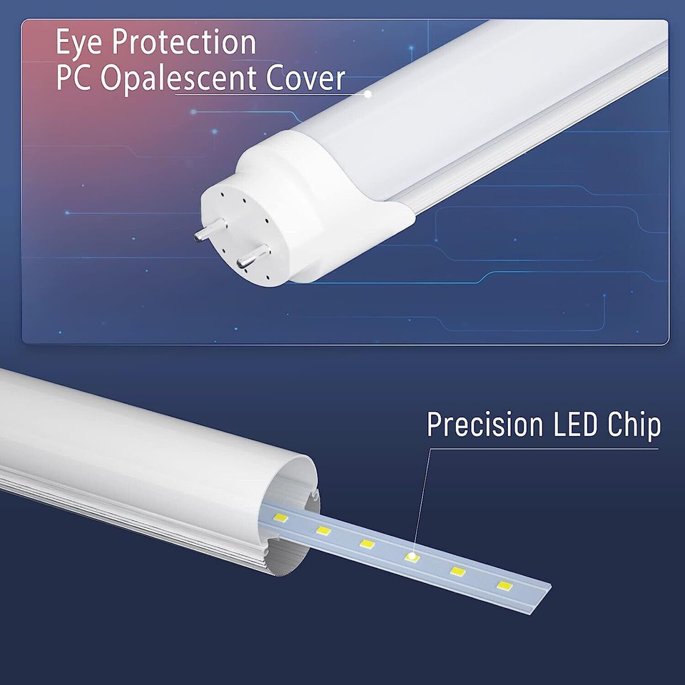 25Pack 48" 4FT T8 LED Light Bulb 22W G13 4 foot Fluorescent Replacement ...
