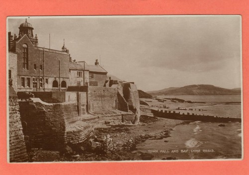 Town Hall Bay Lyme Regis from Shore RP pc unused AG510 | eBay UK