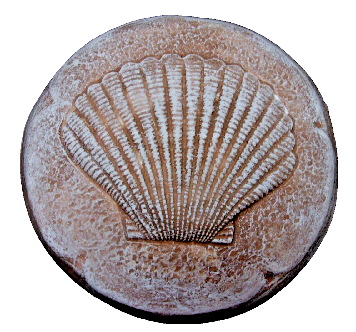 Shell plaque mold plaster concrete plastic sea mould 7" x 1" | eBay