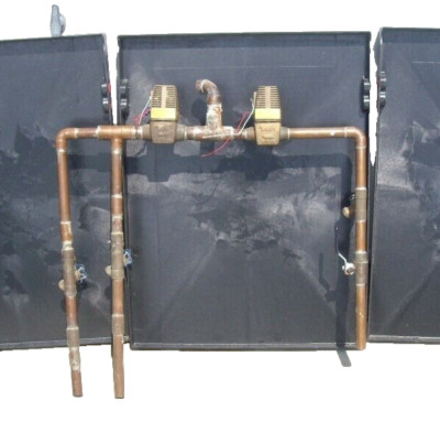 VALVE GROUP:2 TACO ZONE VALVES, 2 PURGE VALVES, I SHUT-OFF VALVE, 1 ...