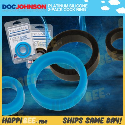 TITANMEN Silicone Cock Rings🍯Penis Ball Stretcher Ringer Men Squeeze ...