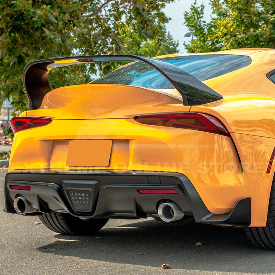 For 2022UP Toyota Supra GR A90 MK5 Real Carbon Fiber Rear Trunk Lid ...