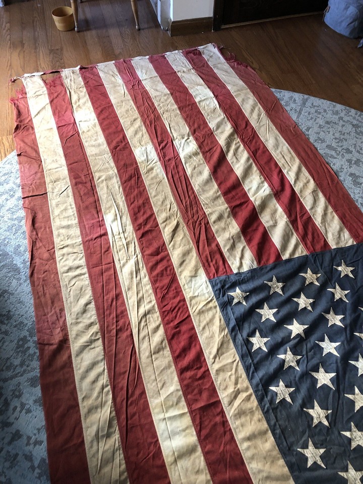 American Flag US Ensign #9 US Navy 50 stars 5’ x 9’ WW2/Vietnam *See ...