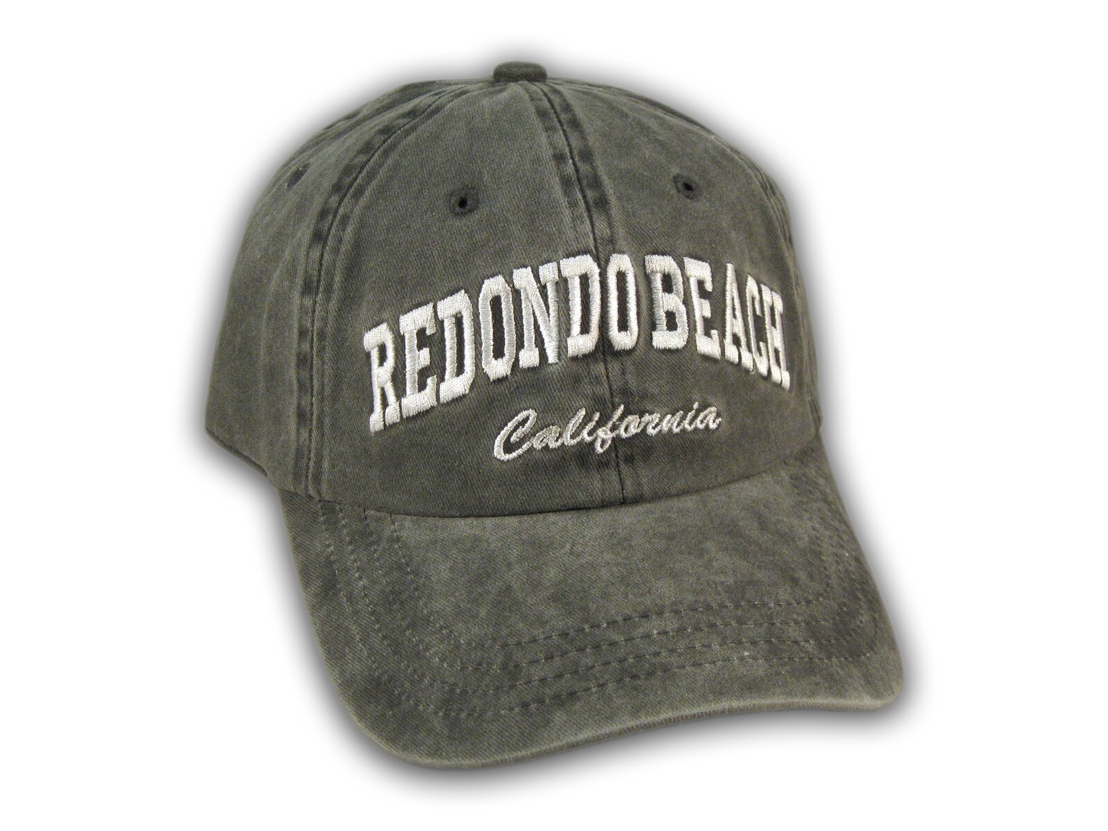 Black Redondo Beach Washed Baseball Cap | eBay
