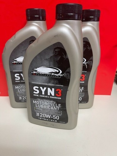 Screamin Eagle Syn3 Full Synthetic Motorcycle Lubricant Sae 20w50 ...