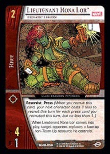 VS System: Lieutenant Kona Lor, Lunatic Legion [Played] Marvel Heralds ...
