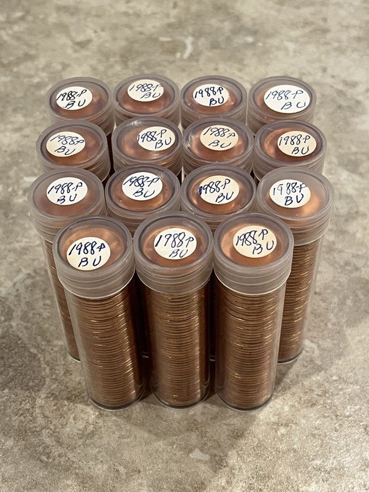 Collection of 15 1988-P BU Uncirculated Coin Rolls | eBay