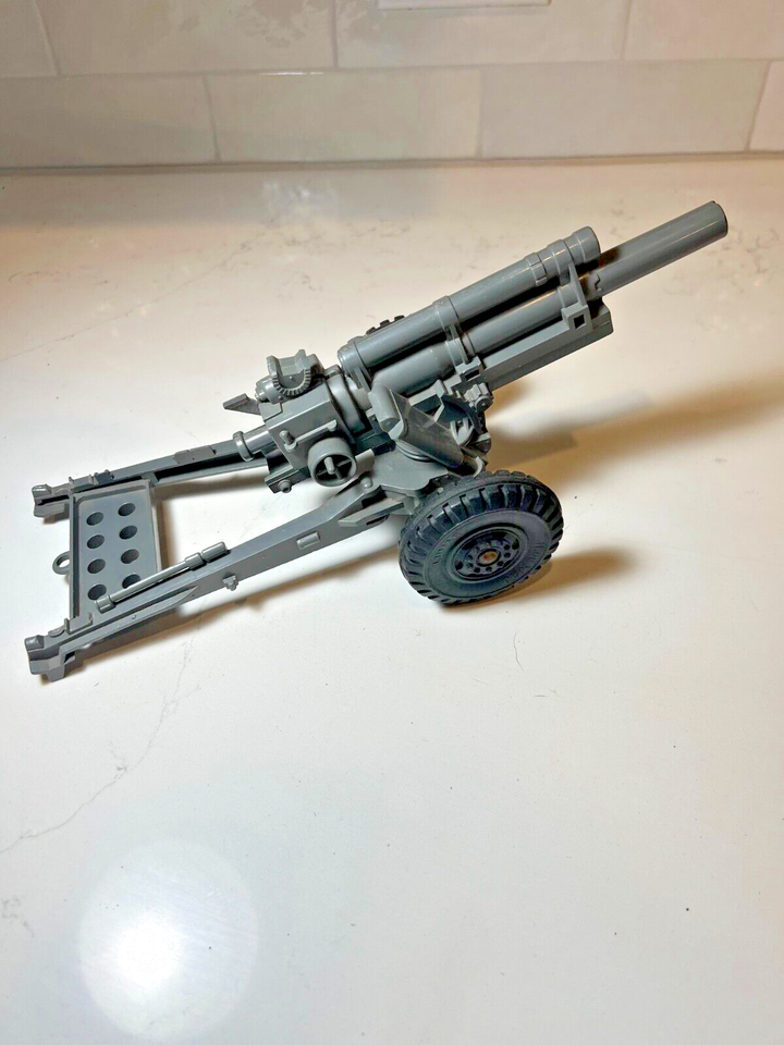 VINTAGE LUMAR 12" ARMY FIELD ARTILLERY SPRING CANNON GRAY COLOR PLASTIC ...