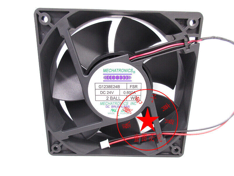 1PC MECHATRONICS G1238E24B FSR 120*120*38MM 24V 0.600A 2-wire cooling fan | eBay