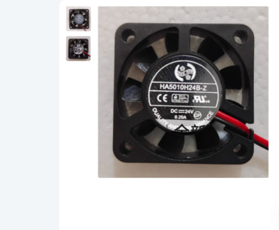 1 PCS HONG HUA Fan HA5010H24B-Z DC24V 0.20A 5010 5CM 2 wire cooling fan ...