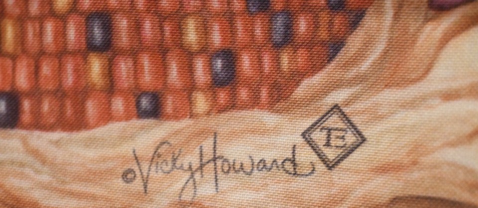 Vicky Howard Autumn Fall Pumpkin Corn Harvest Porch Garden Flag Welcome ...