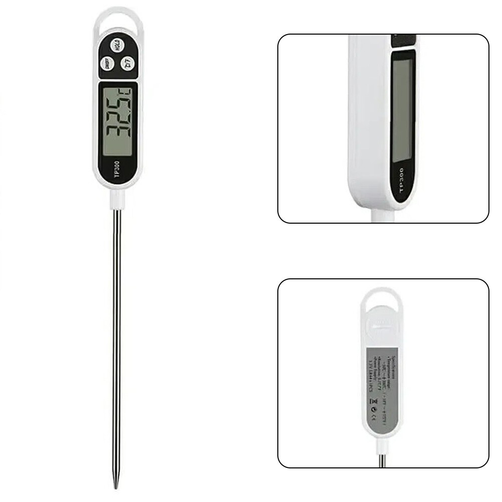 Easy to Use Kitchen Probe Thermometer Cooking Meat Temperature BBQ ...