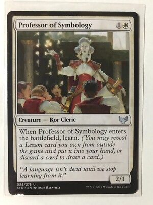 PROFESSOR OF SYMBOLOGY Strixhaven School of Mages MTG Magic the ...