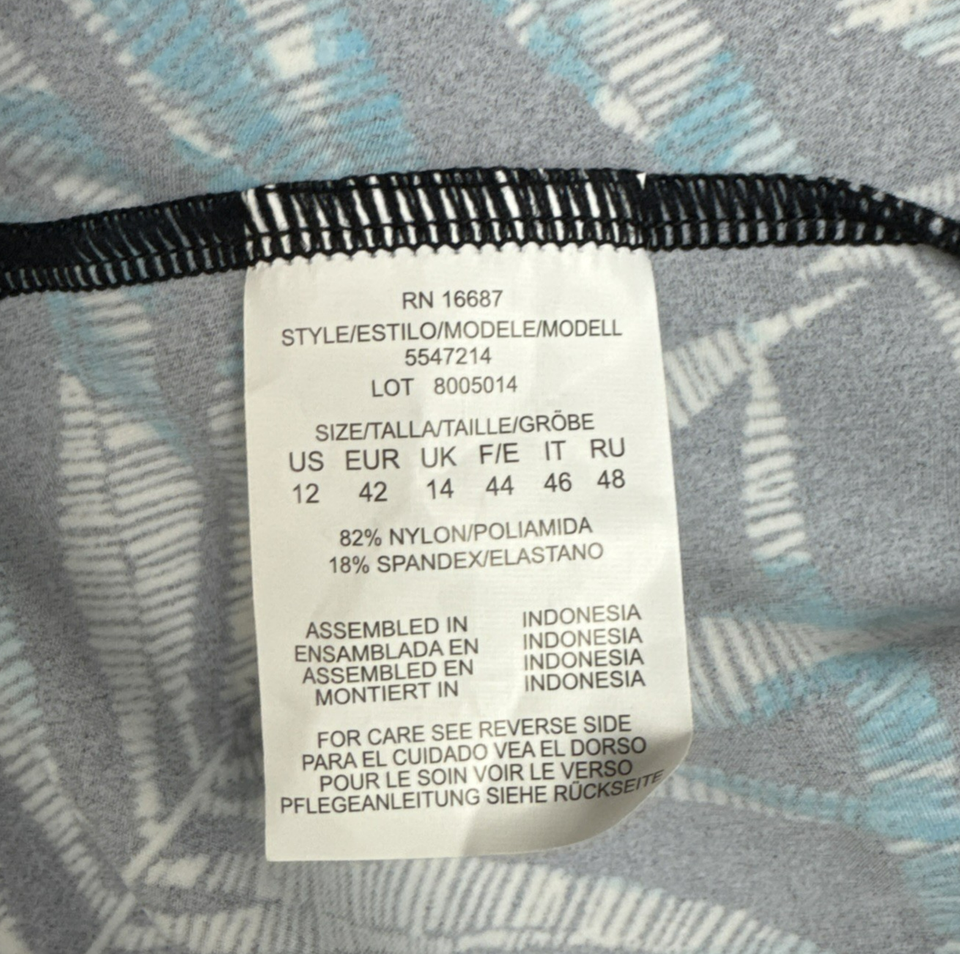 NWT Swim Solutions Separates Tankini Top Women 12 Hi Lo Bust Support ...
