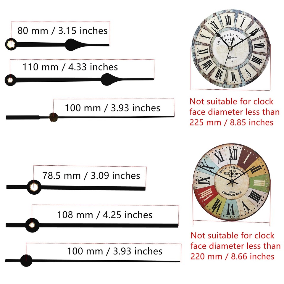 Youngtown #12888 Quartz DIY Wall Clock Movement Mechanism DIY Repair ...