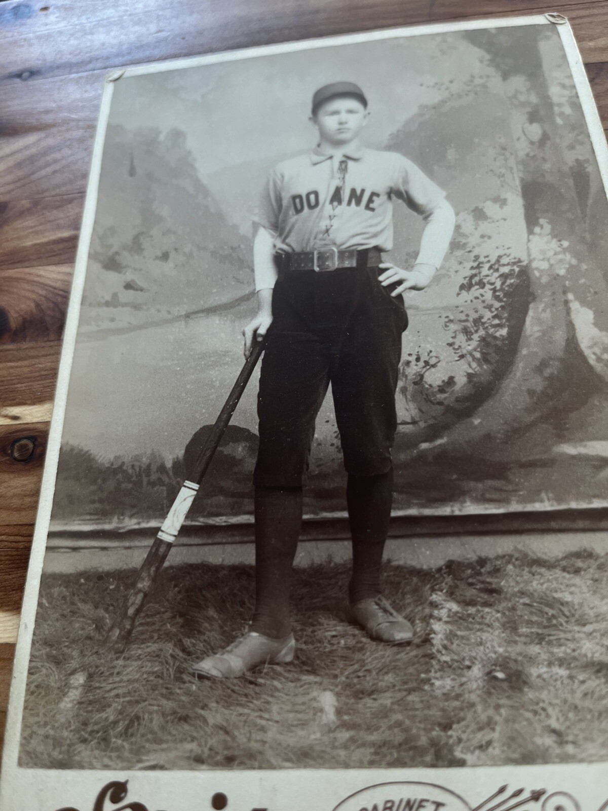 Original 1880s-90s BASEBALL PLAYER Doane University CABINET Card PHOTO ...