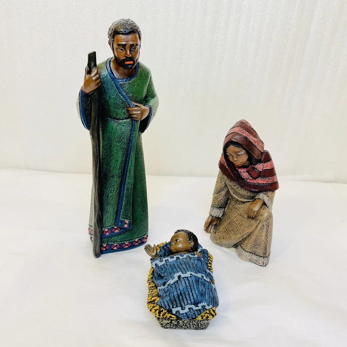 African American Baby Jesus In A Manger